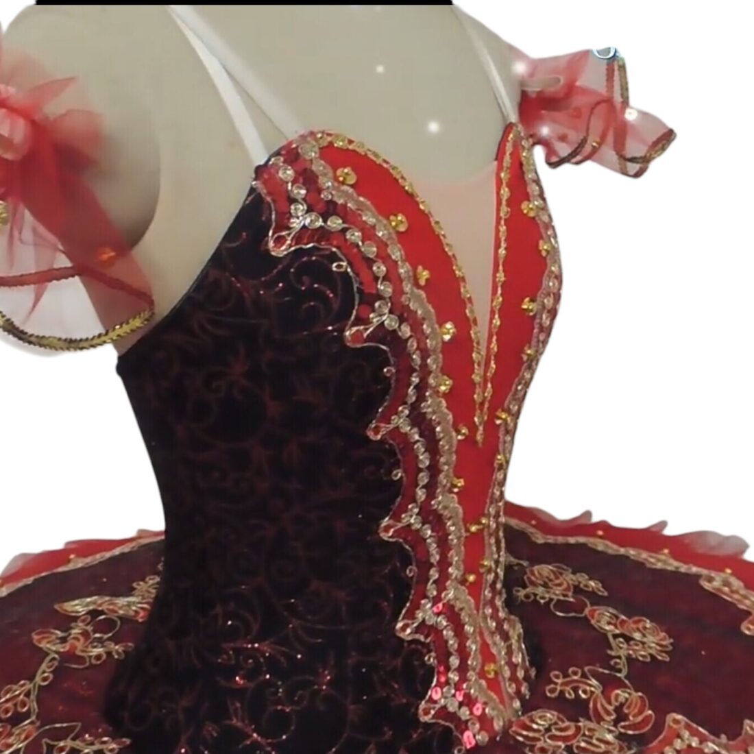 Red Paquita Ballet Tutu | Spanish Ballet Tutu | Twirling Ballerinas